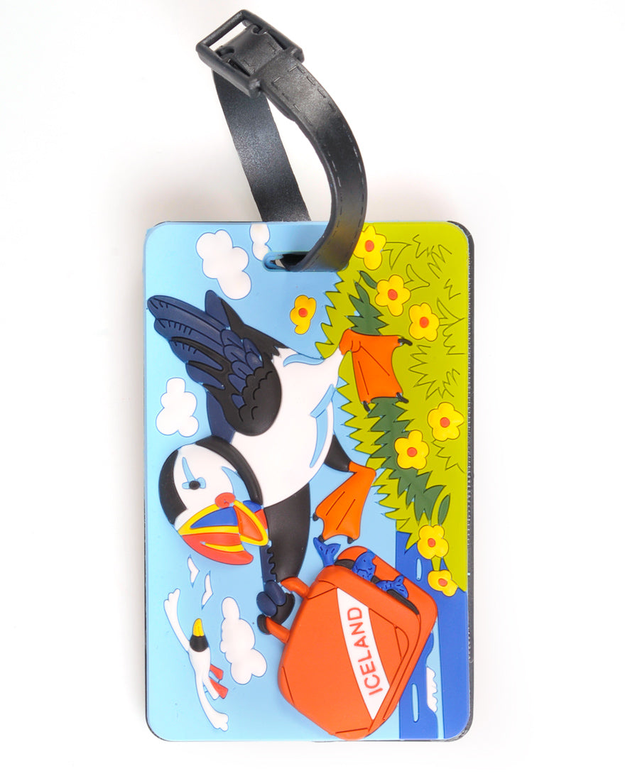 Moulded 3-D Luggage Tag, Puffin – Sunfilm