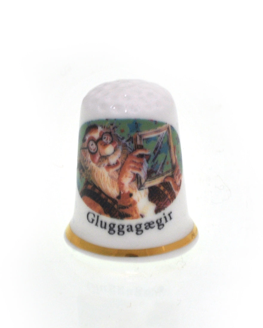 Porcelain Thimble, the Icelandic Yule Lads - Window Peeper – Sunfilm